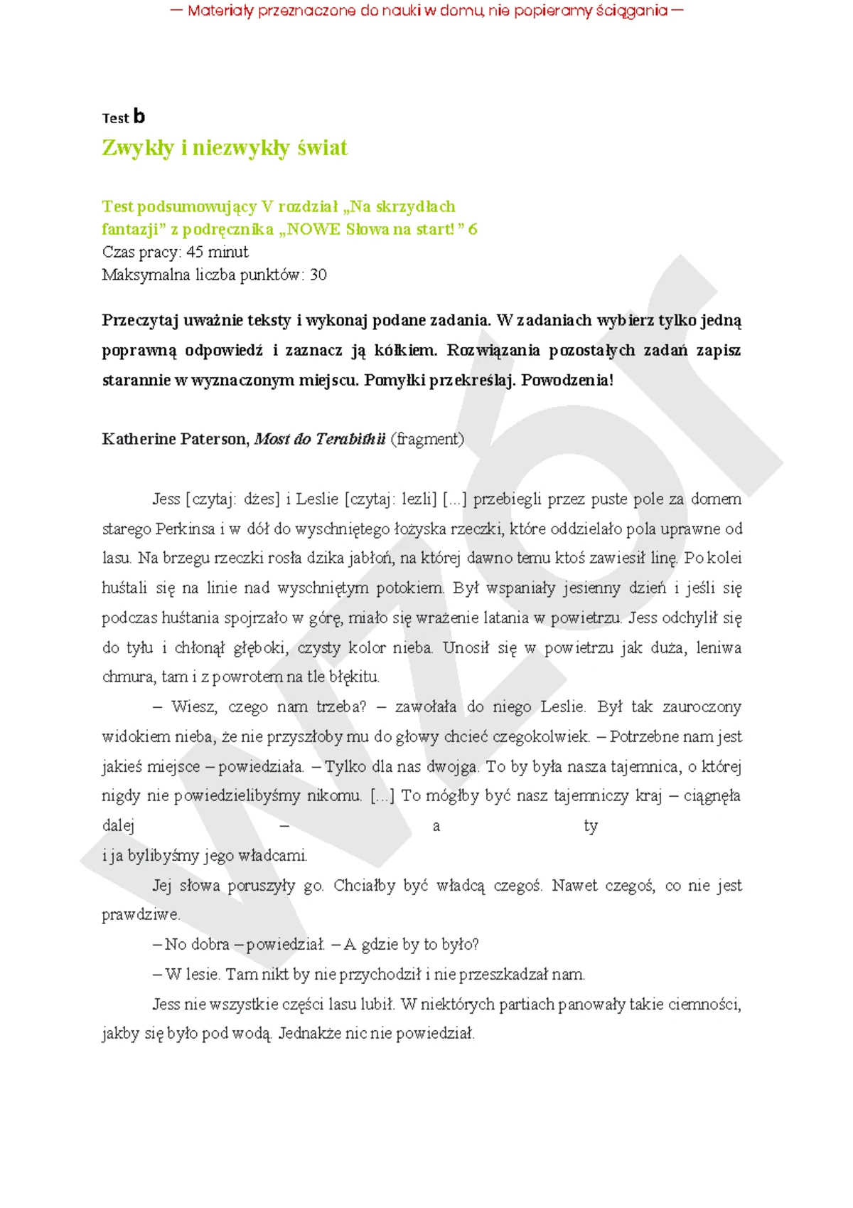 Sprawdzian 8: Polska i Litwa - Grupa A (Wersja A) - Studocu