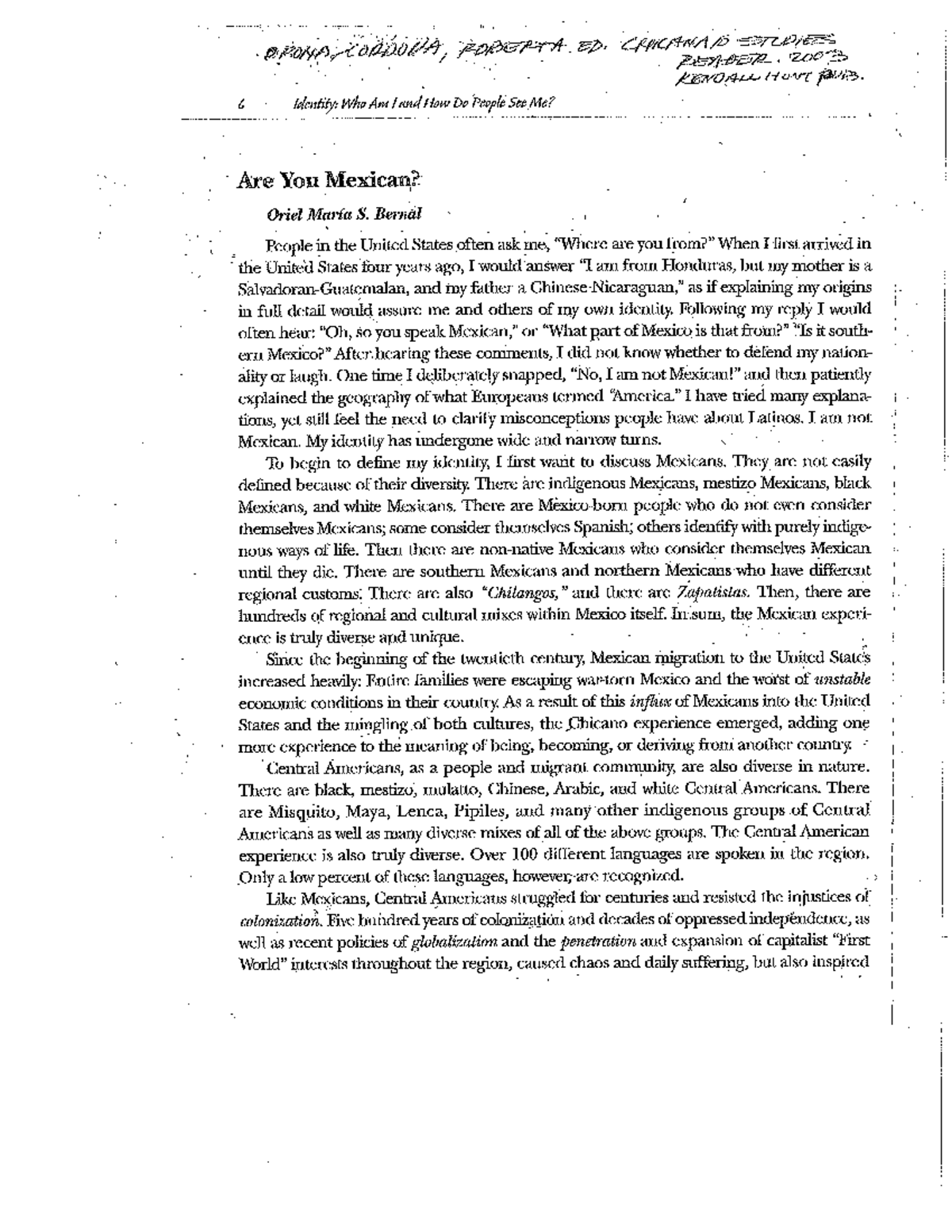 Final Exam Study Notes for Course XYZ 101: Identity and Migration - Studocu