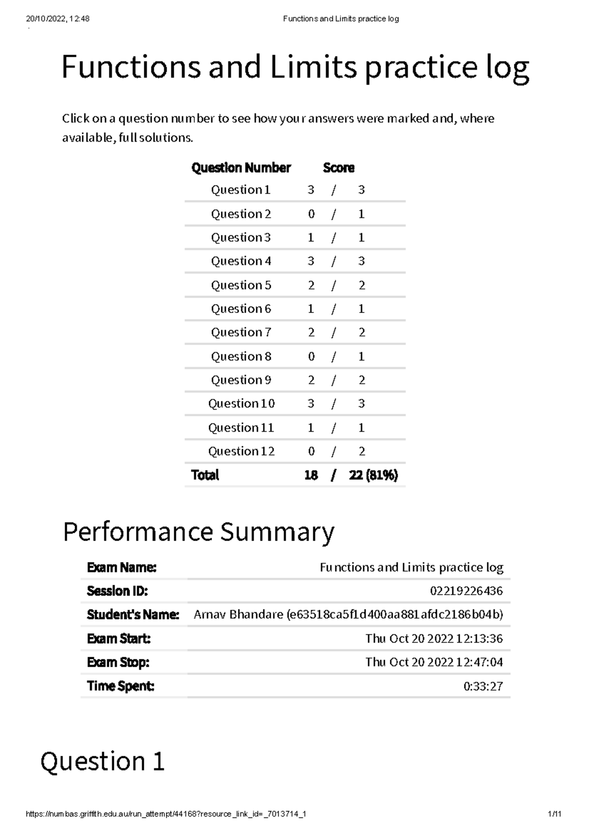 Functions and Limits Practice T2 2022 - Functions and Limits practice ...