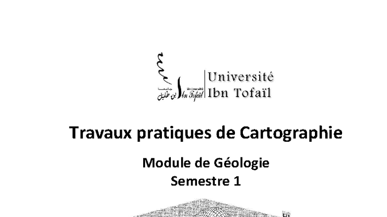 TP de Cartographie S1 - Introduction à la Cartographie et Méthodologie ...