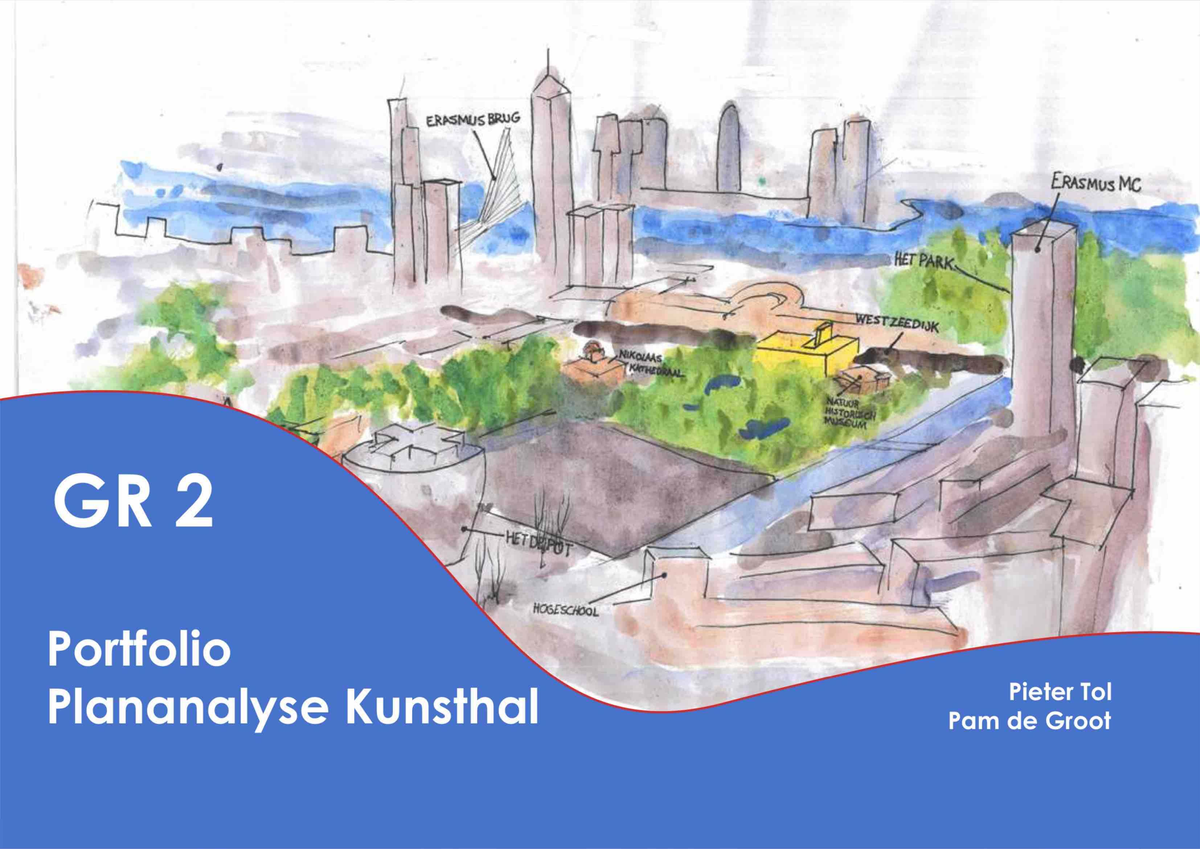 Portfolio Plananalyse Kunsthal GR 2 - Pam de Groot & Pieter Tol ...