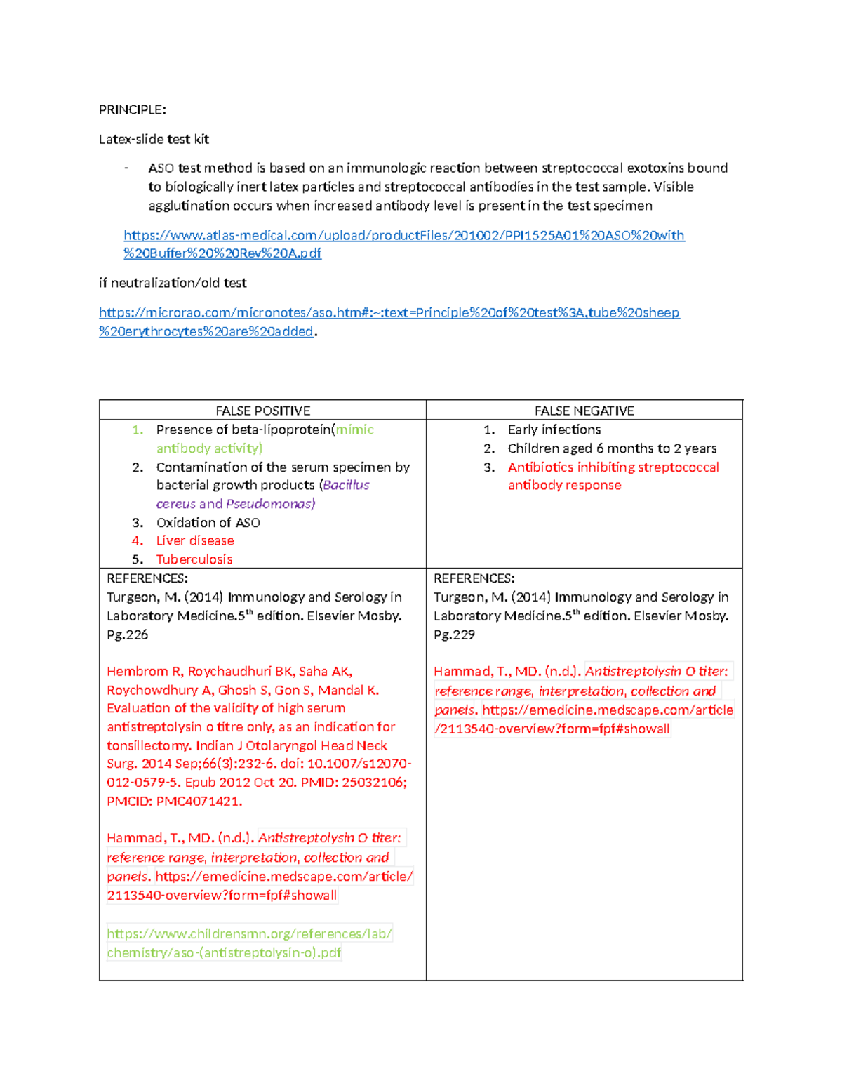Principle ASO - Streptolysin O - PRINCIPLE: Latex-slide test kit - ASO ...
