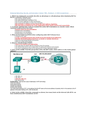 CCNA 3 v7 Modules 3 – 5 Network Security Exam Answers - Enterprise Networking, Security, and ...