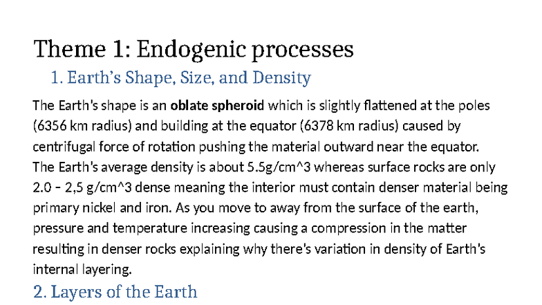 GGY 166: Overview of Endogenic Processes and Coastal Geomorphology ...