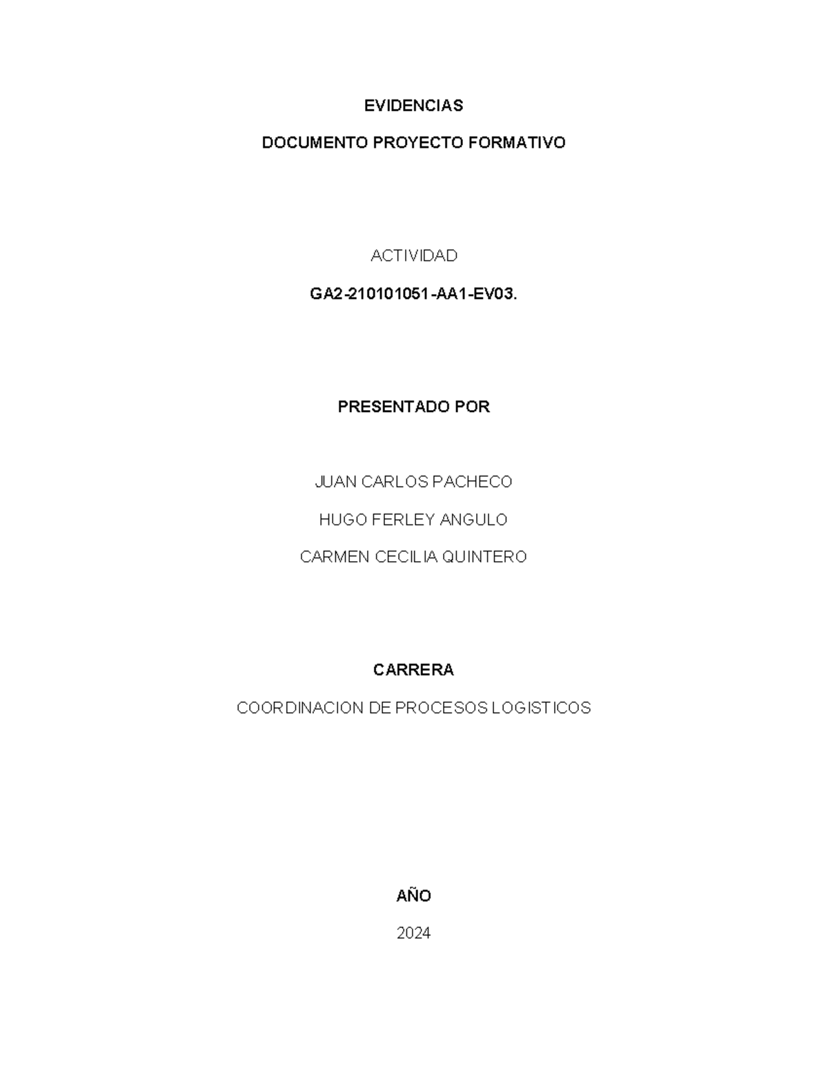 GA2-210101051-AA1-EV03. Informe de Pronóstico de Demanda para Transporte - Studocu