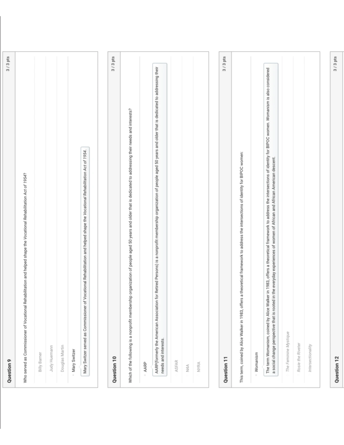 Quiz multicultural week 3 - Question 1 3 / 3 pts According to Rosen and ...