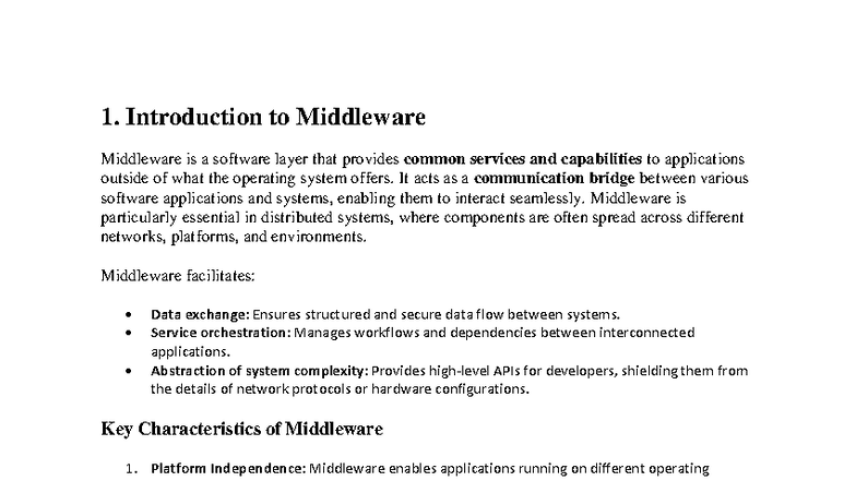Middleware Technologies: An In-Depth Overview of Key Concepts and ...