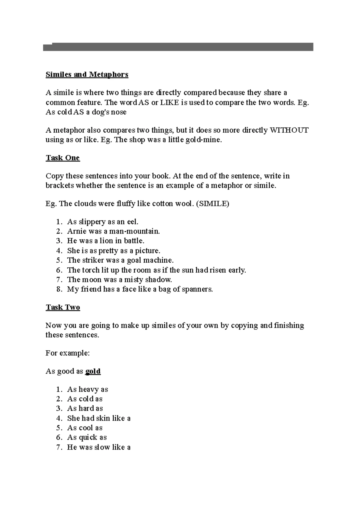 Grade 10-12: Unprepared Speech Topics for Teens and Young Adults - Studocu