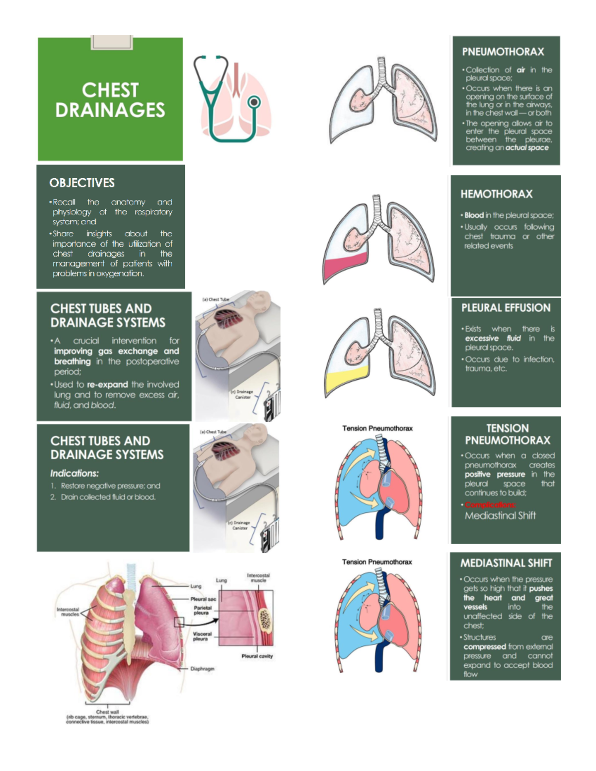 NRG301-Lec-WEEK2: Essential Nursing Notes on Pneumothorax & Chest Tubes ...