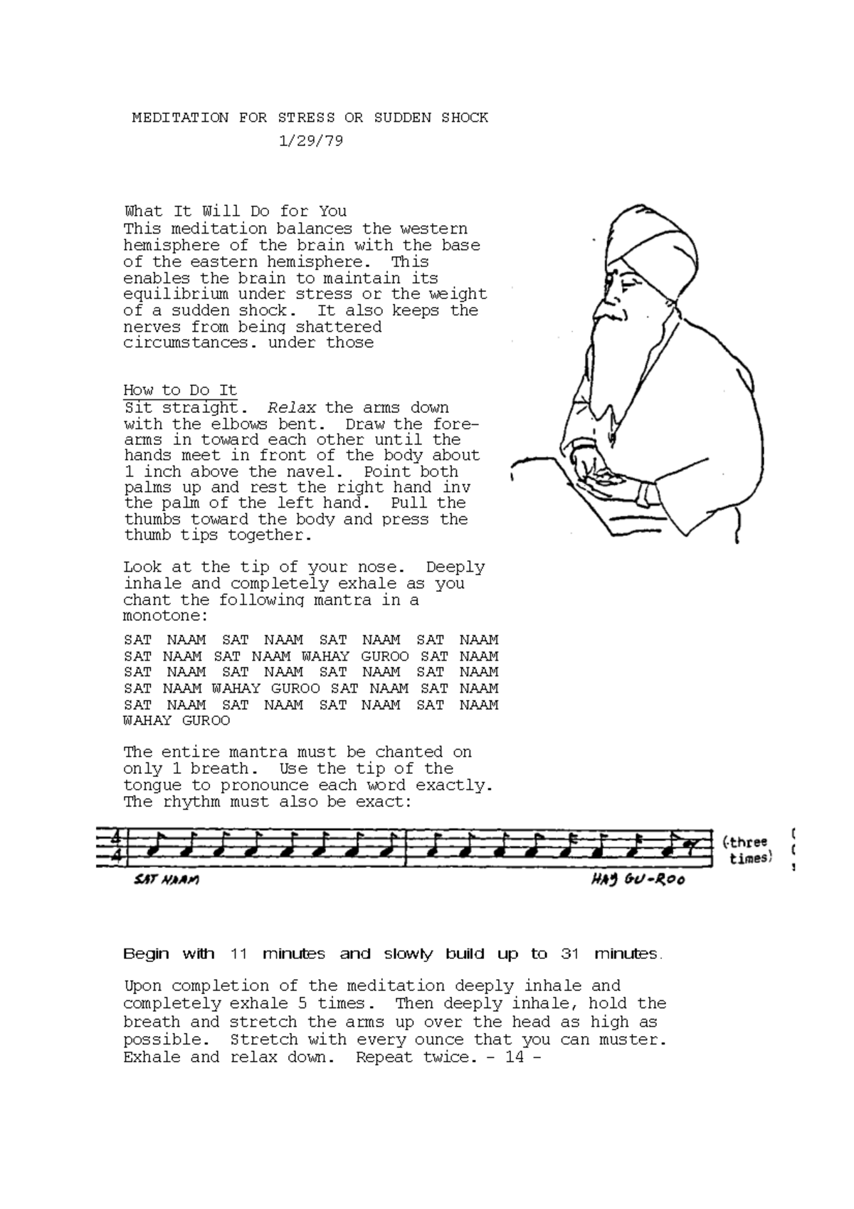 Meditation Techniques for Stress Relief and Shock Management - Studocu