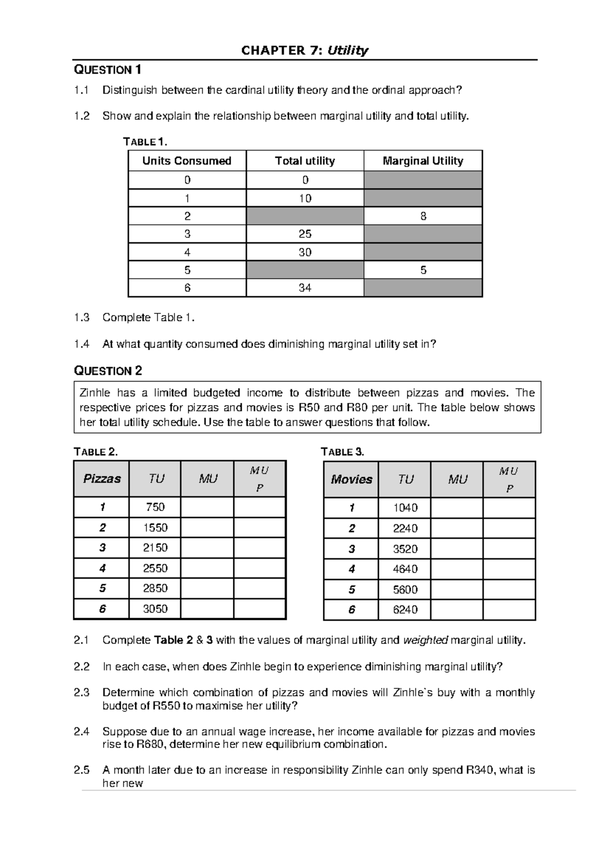 Tutorial Chapter 7 - Utility and Consumption Maximization Practice ...
