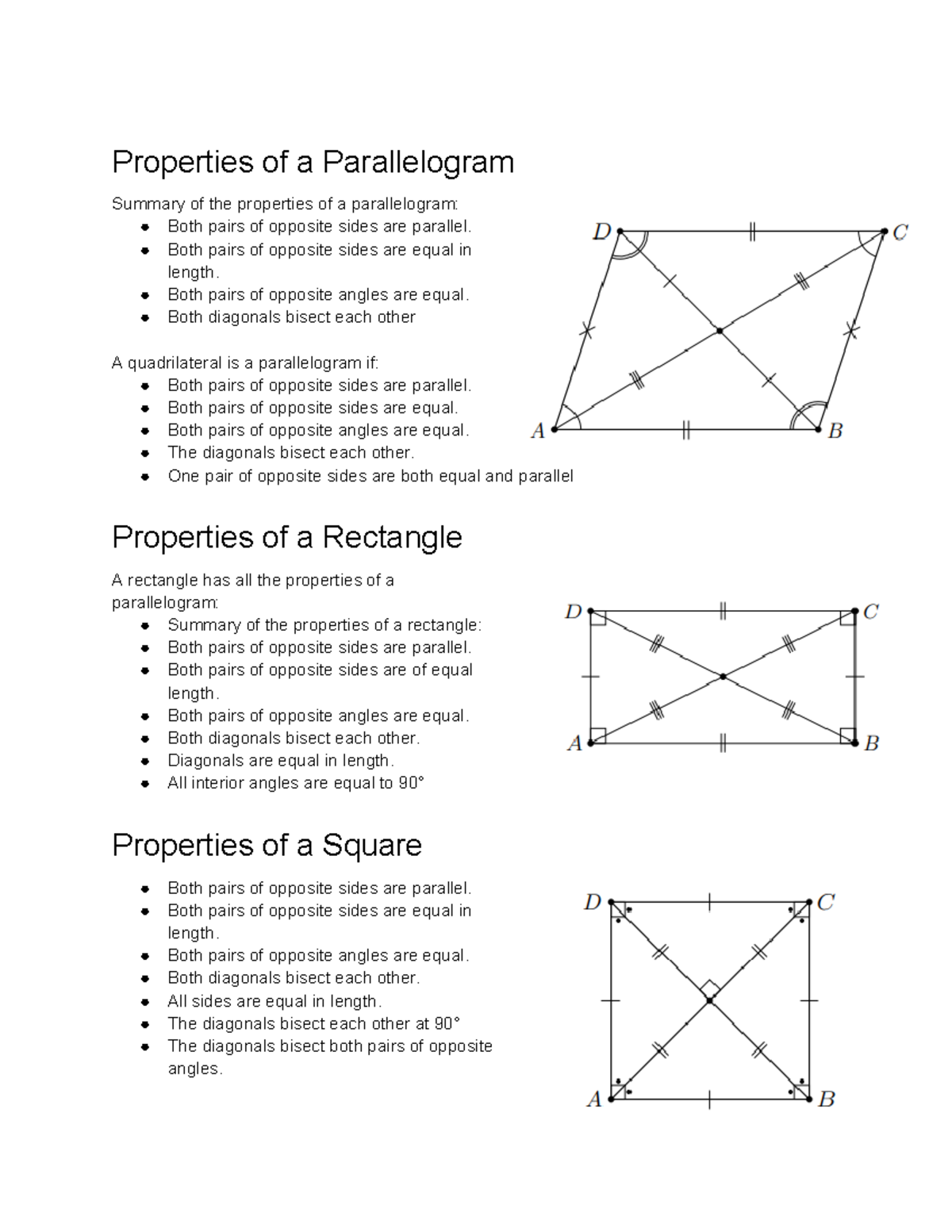 Grade 10 Euclidean Geometry: Properties of Shapes & Theorems - Studocu