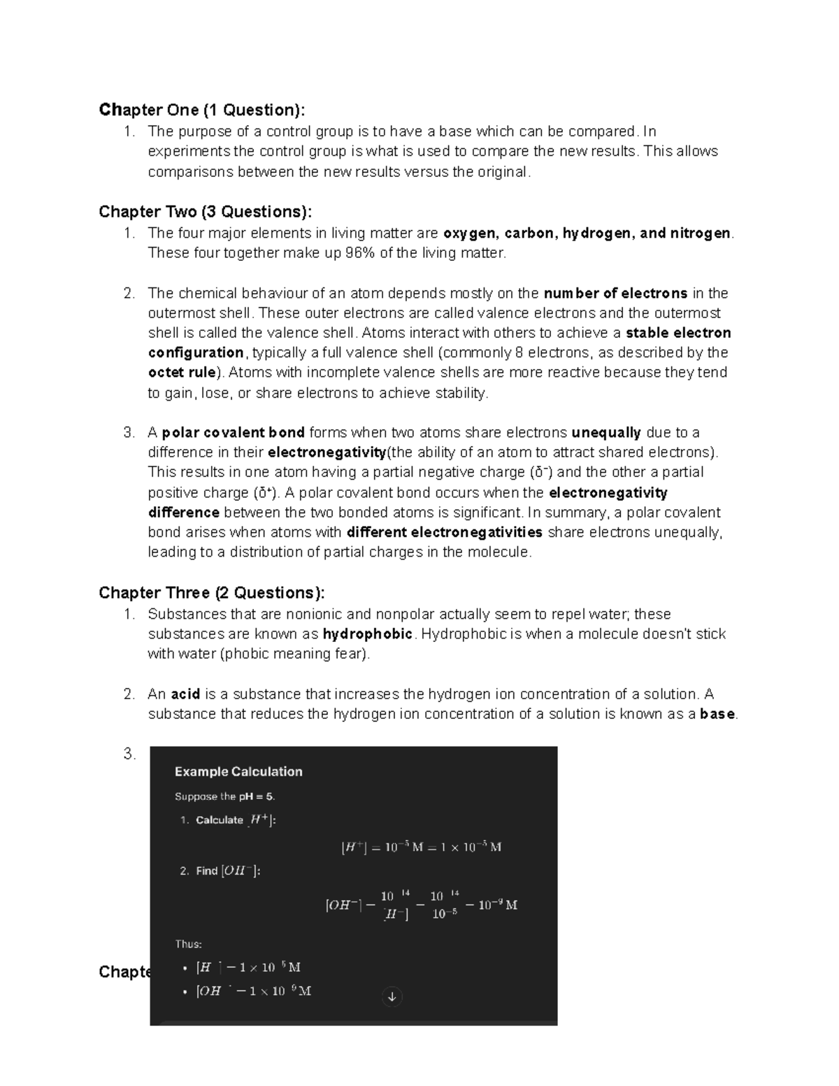 AP BIO Final Exam Review and Key Concepts from Chapters 1-17 - Chapter ...