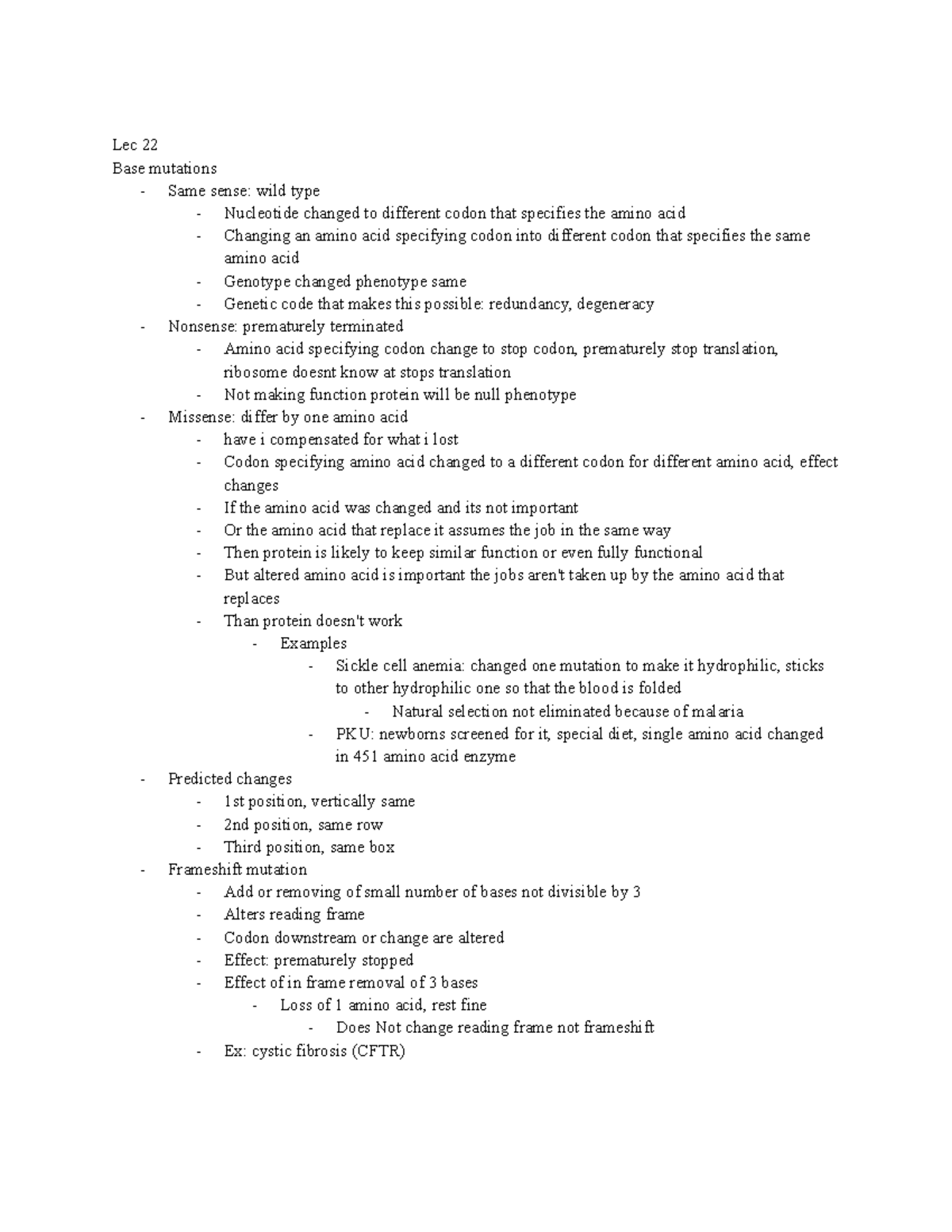 MCB 150 Exam 3: Cell Cycle, Protein Sorting, and RNA Functions - Lec 22 ...