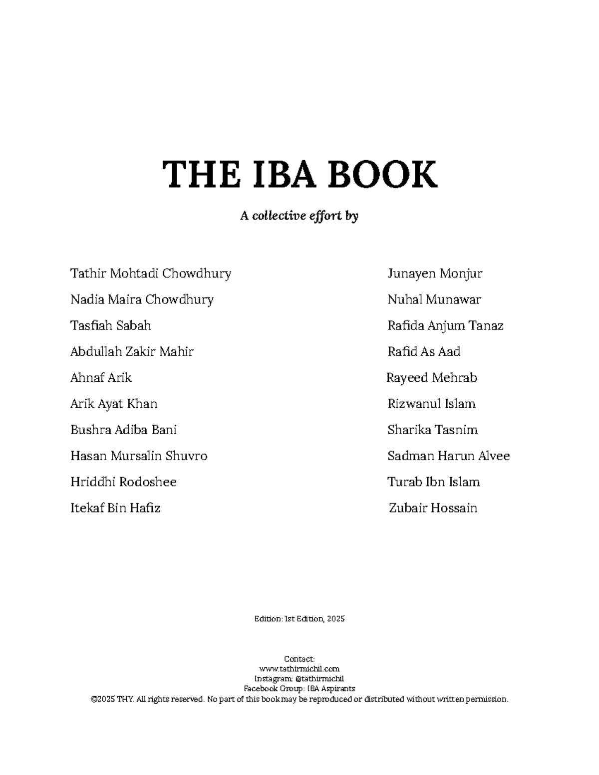 IBA Book: Comprehensive Guide for Admission Preparation - Studocu