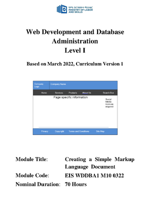 M06-Operate database application - Web Development and Database Administration Level II Based on ...