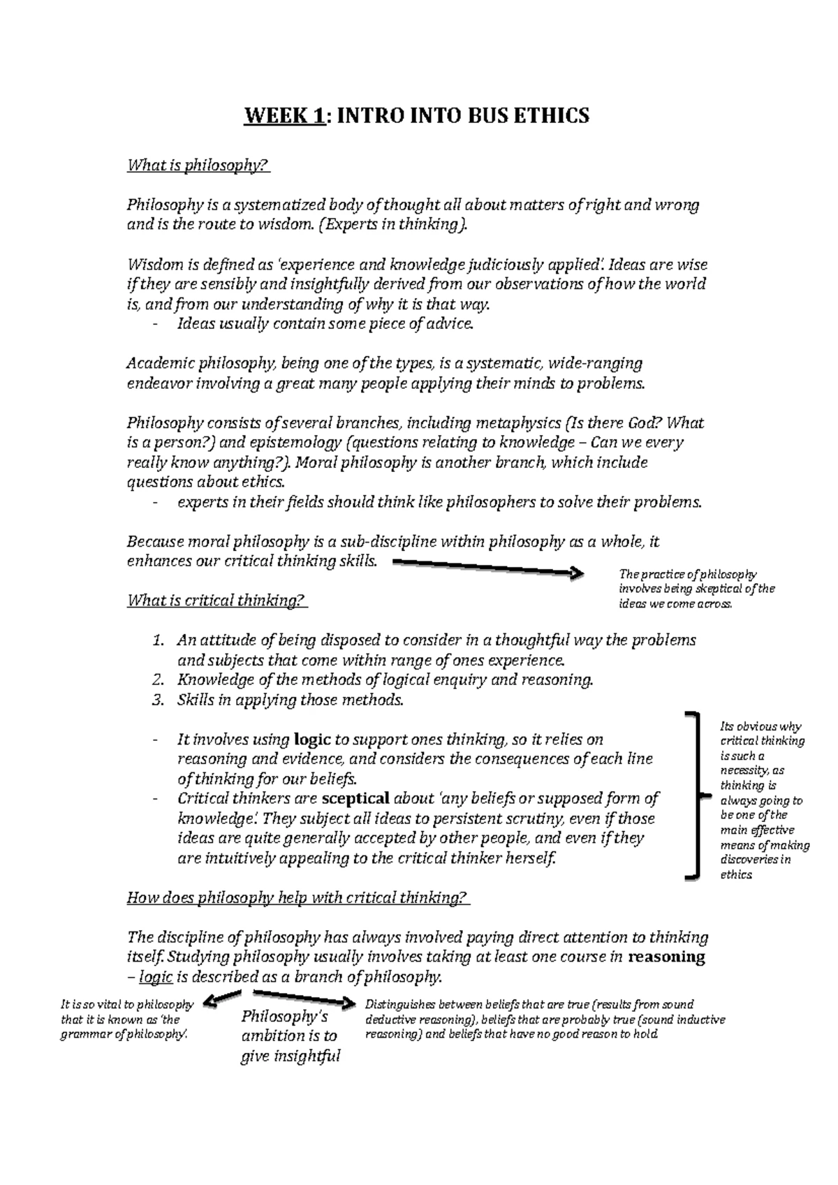 Business Ethics Questions: A Comprehensive Study Guide (BUS 101) - Studocu