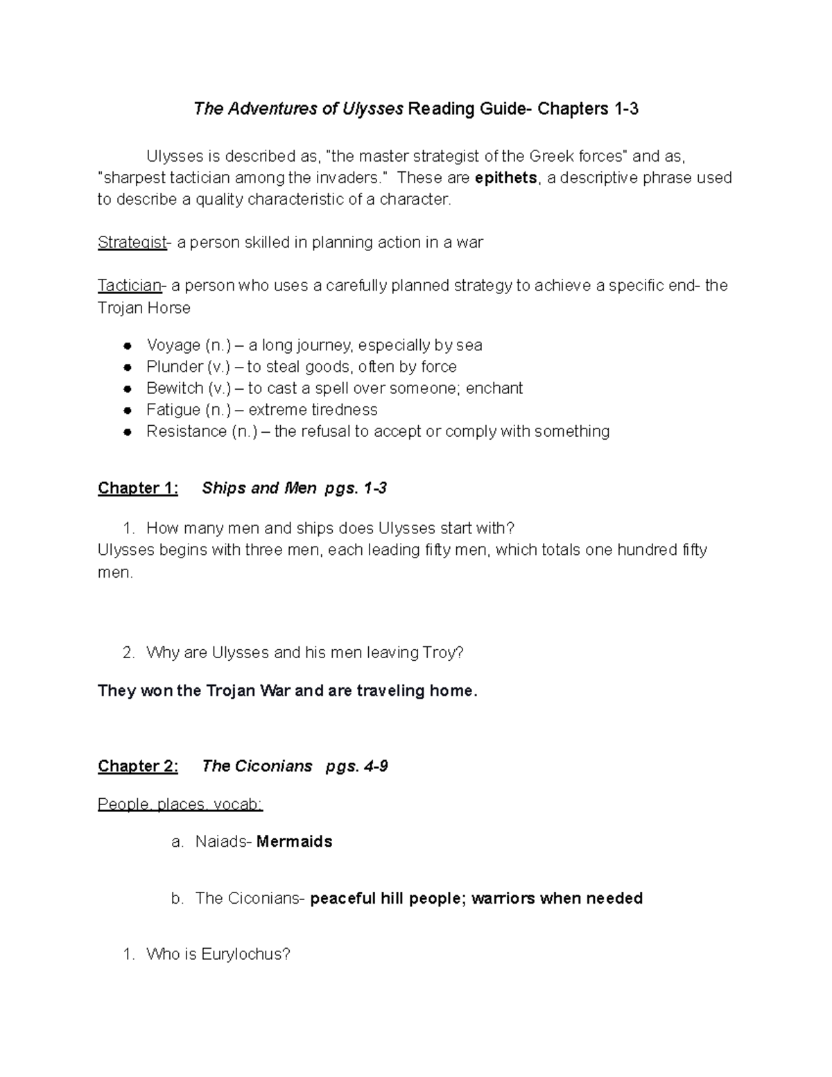 Ulysses Reading Guide: Analysis of Chapters 1-3 in Detail - Studocu