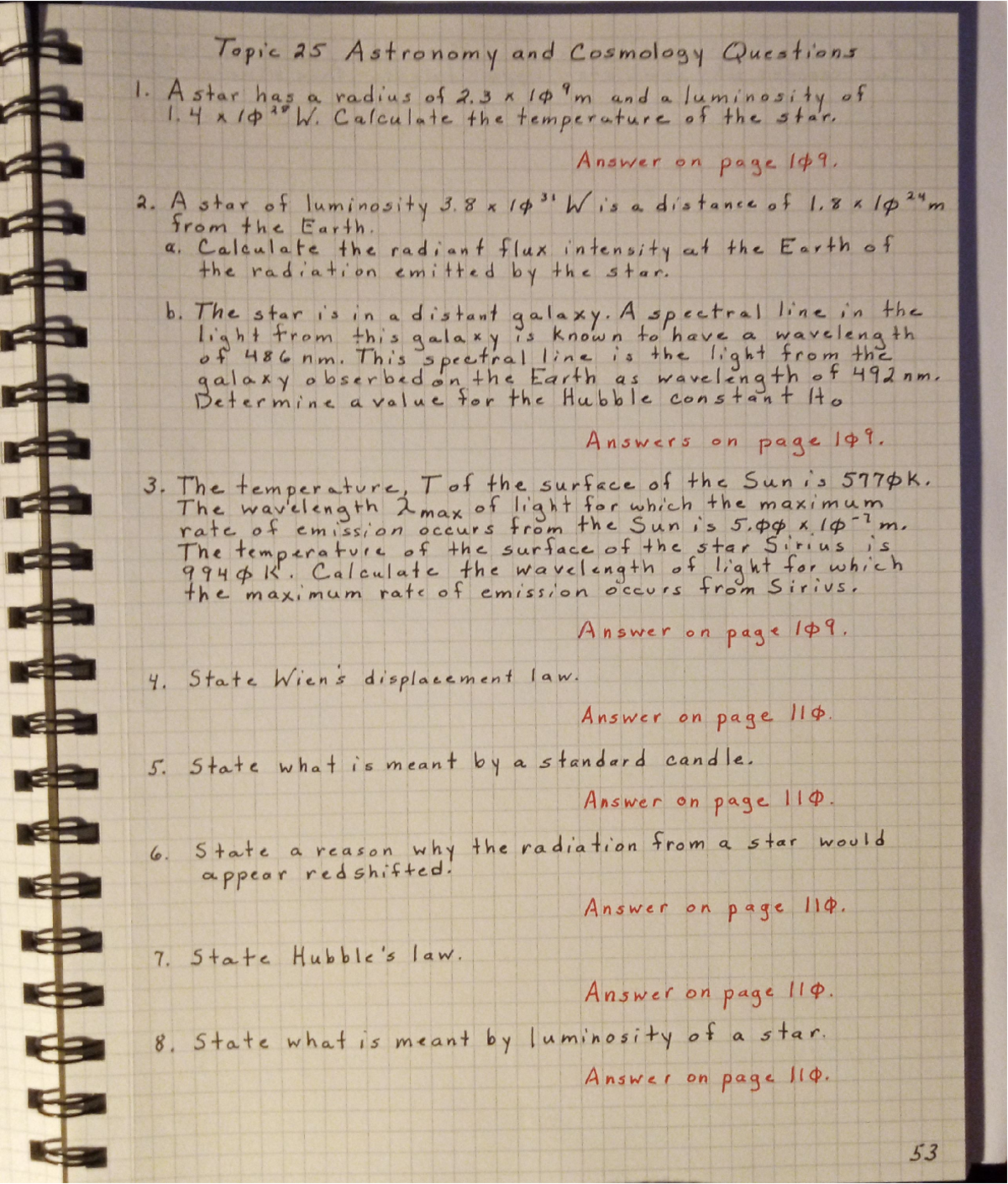 Astronomy & Cosmology Questions - PHYS 101 Final Exam Prep - Studocu
