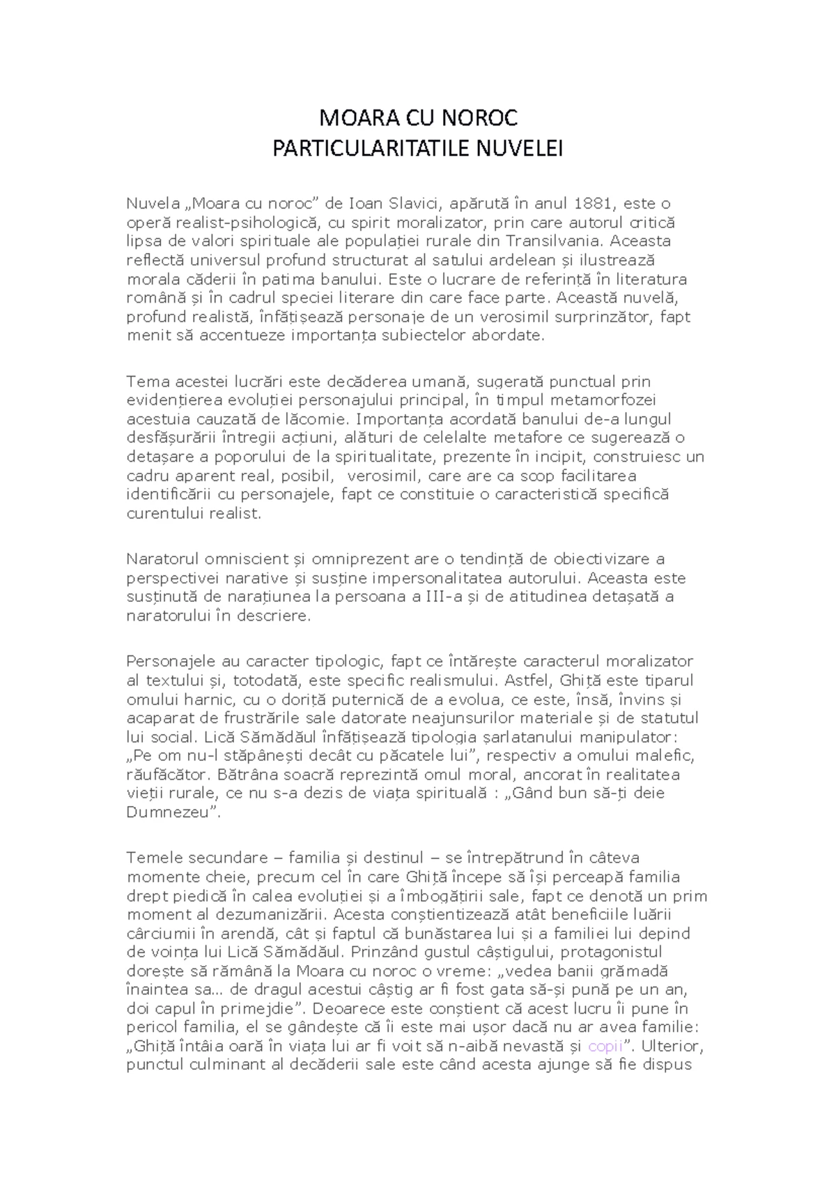 14b. Morometii - caracterizare - Caracterizare Ilie Moromete ...