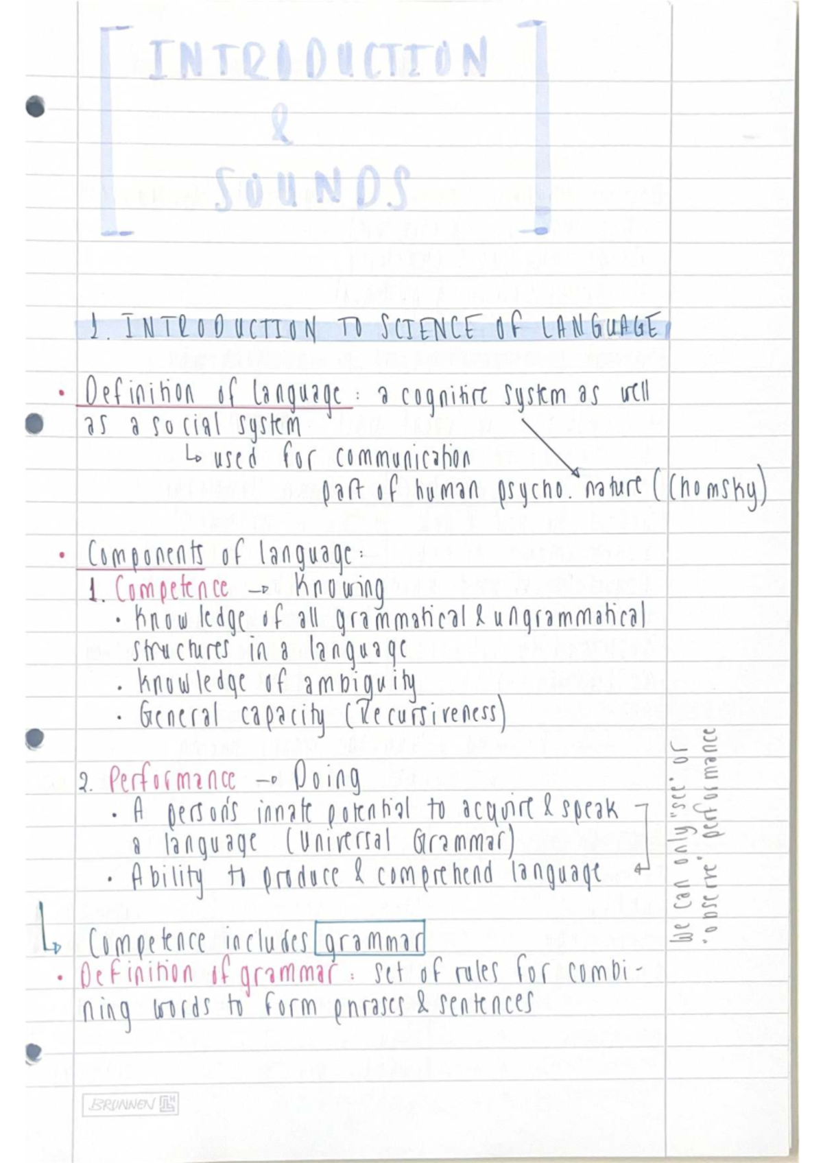 Introduction to Language Science: Key Concepts & Theories (1) - Studocu