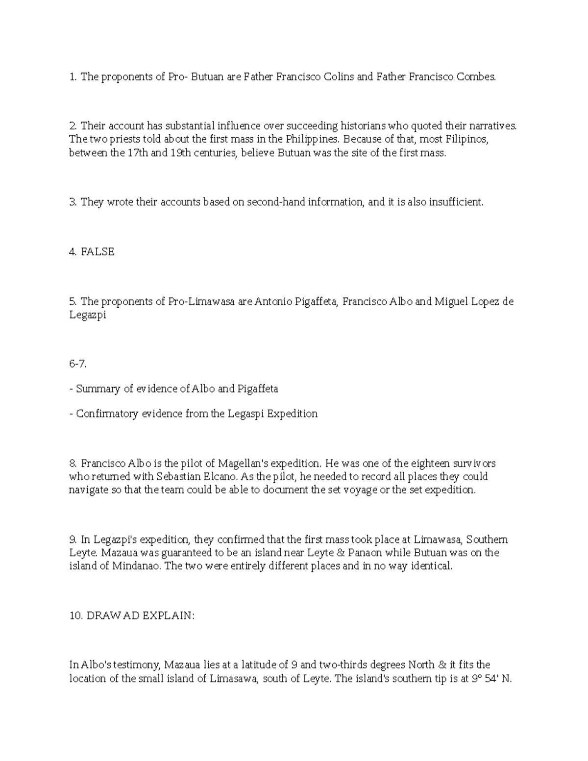 First Mass in the Philippines (Limasawa vs. Butuan) - The proponents of ...