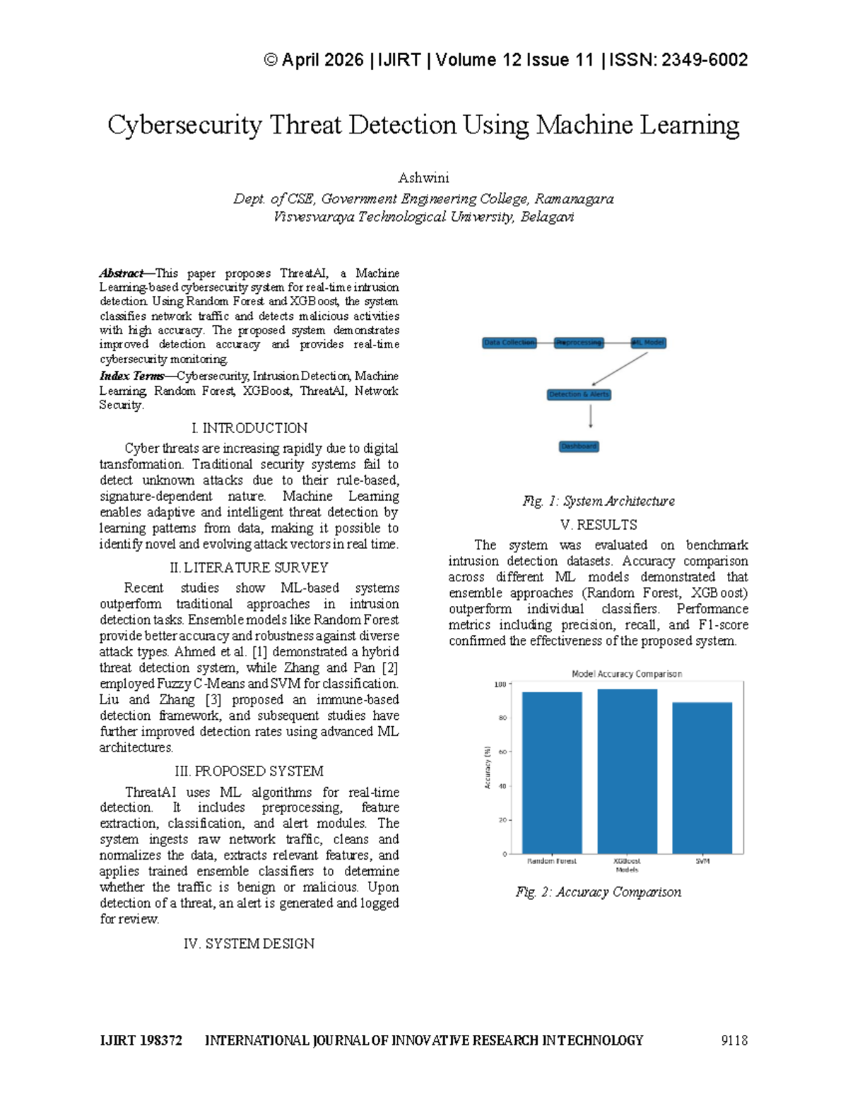 Cybersecurity Threat Detection Using ML: ThreatAI System Analysis - Studocu