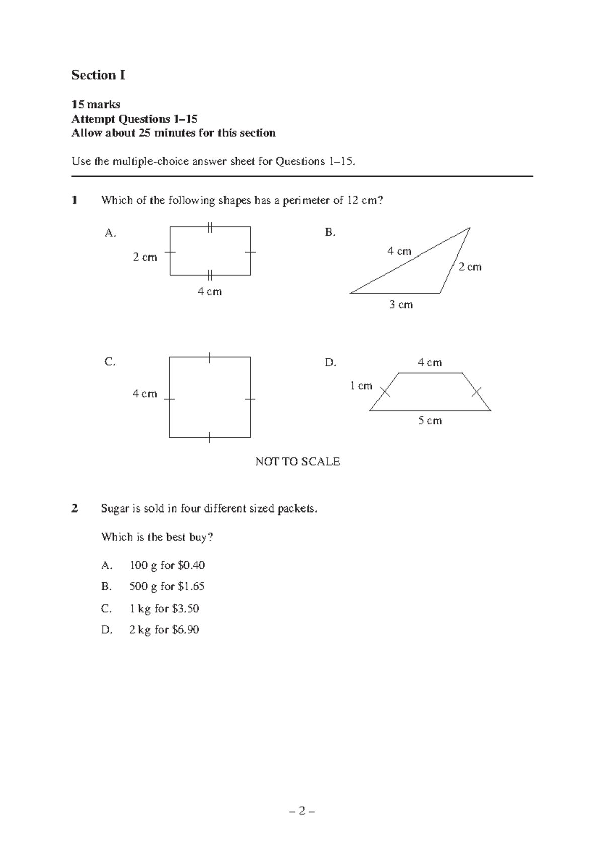 HSC Mathematics Standard 2 Exam Questions & Answers (2019) - Studocu