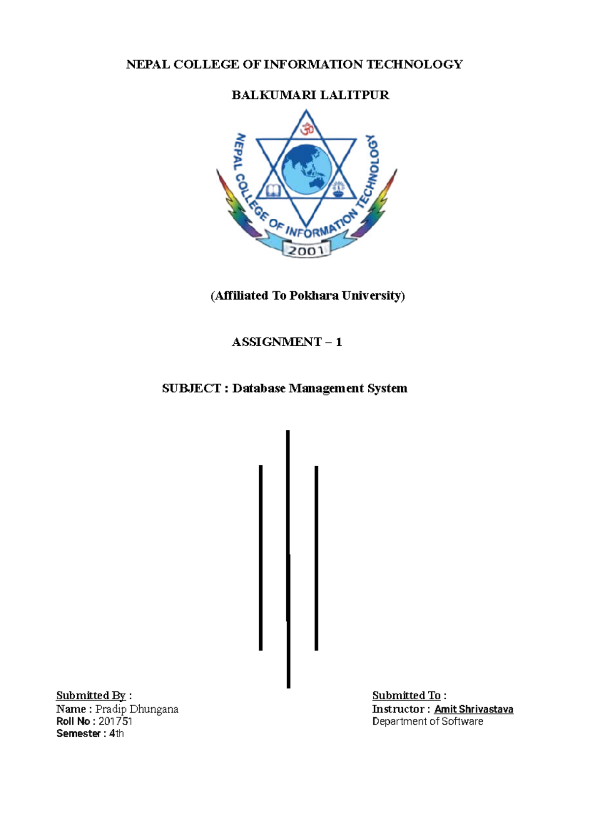 DBMS Assignment 1 - Differences Between File Systems and DBMS - Studocu