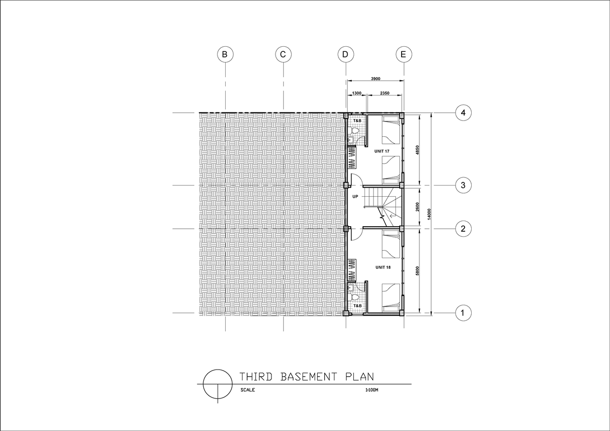 Tiburcio 3RD Basement - NOTES - Architecture - 1 D 3 4 E C 2 B UP T&B T ...