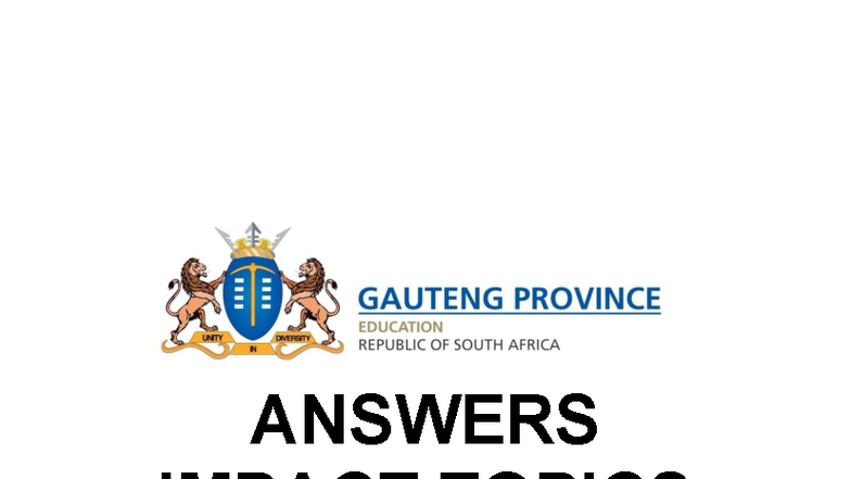 Q5, Q6 & Q7 Answers: Learner Self-Test Booklet for Tourism 2025 GDE ...