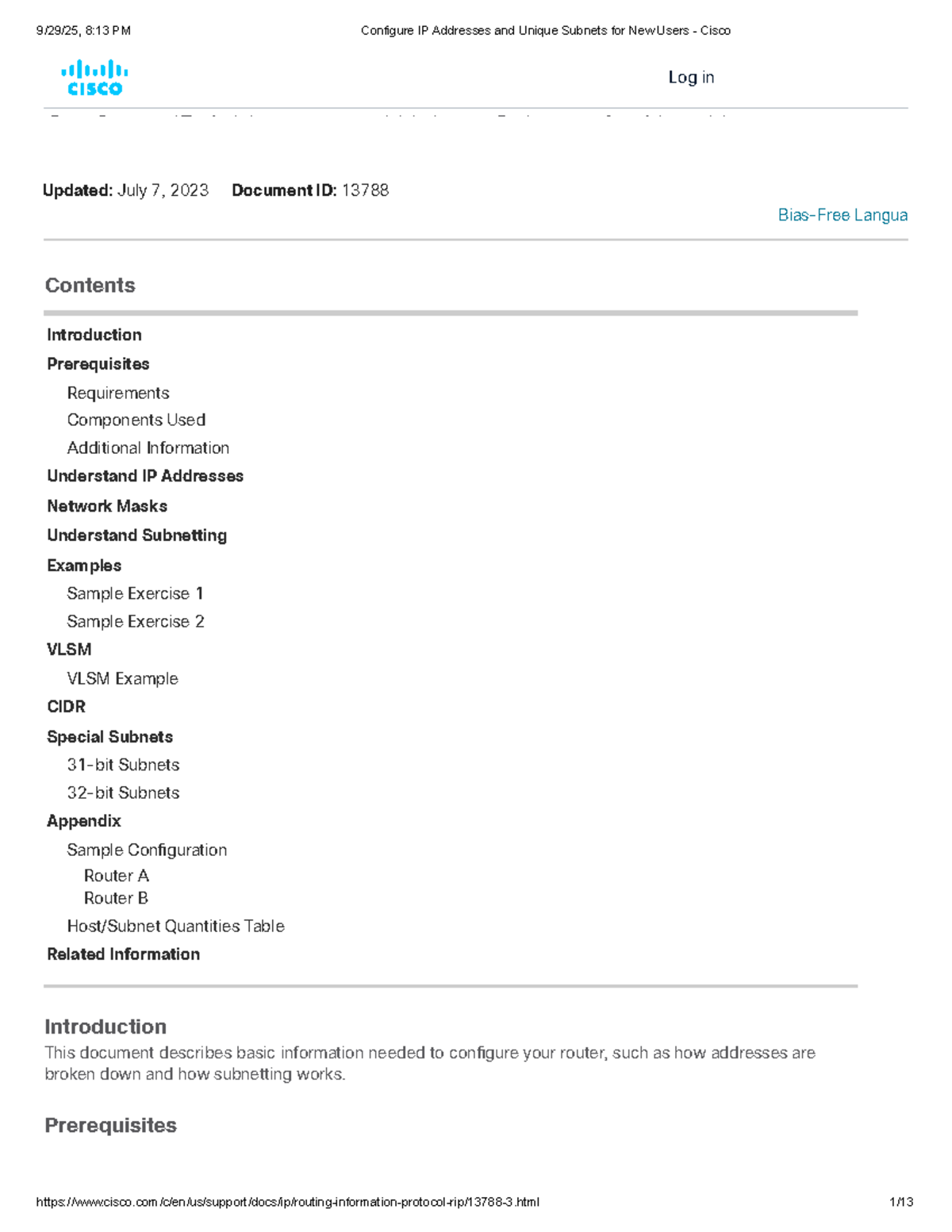 Configure IP Addresses & Unique Subnets for New Users - Cisco Guide ...
