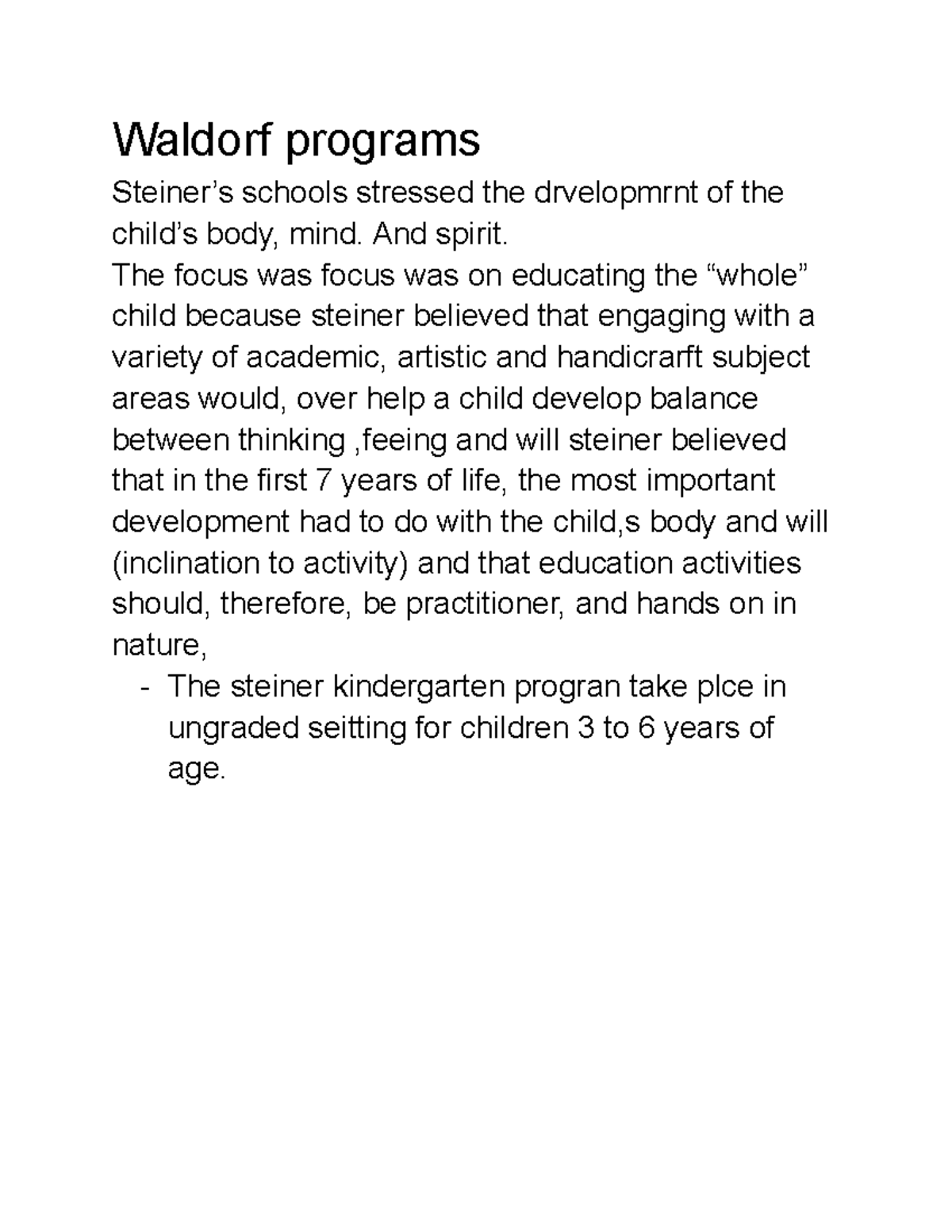 Waldorf Programs: A Holistic Educational Approach for Young Children ...