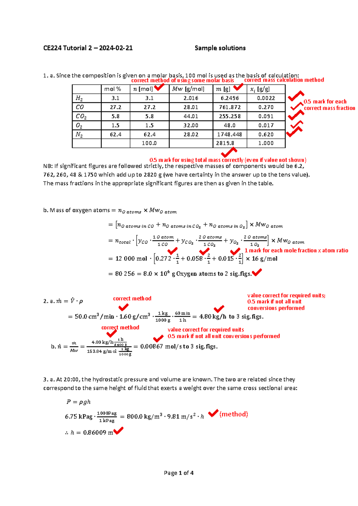 CE224 Tutorial 2 - 2024-02-21 - Sample solutions - CE224 Tutorial 2 ...