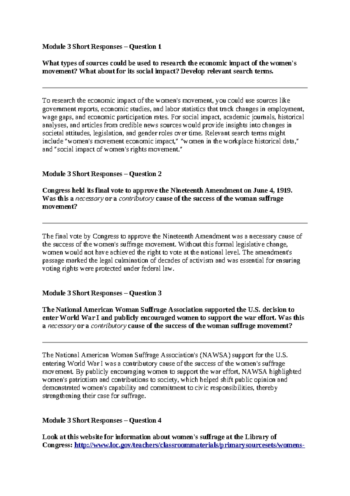 3-1 Module Three Short Responses - Module 3 Short Responses – Question ...