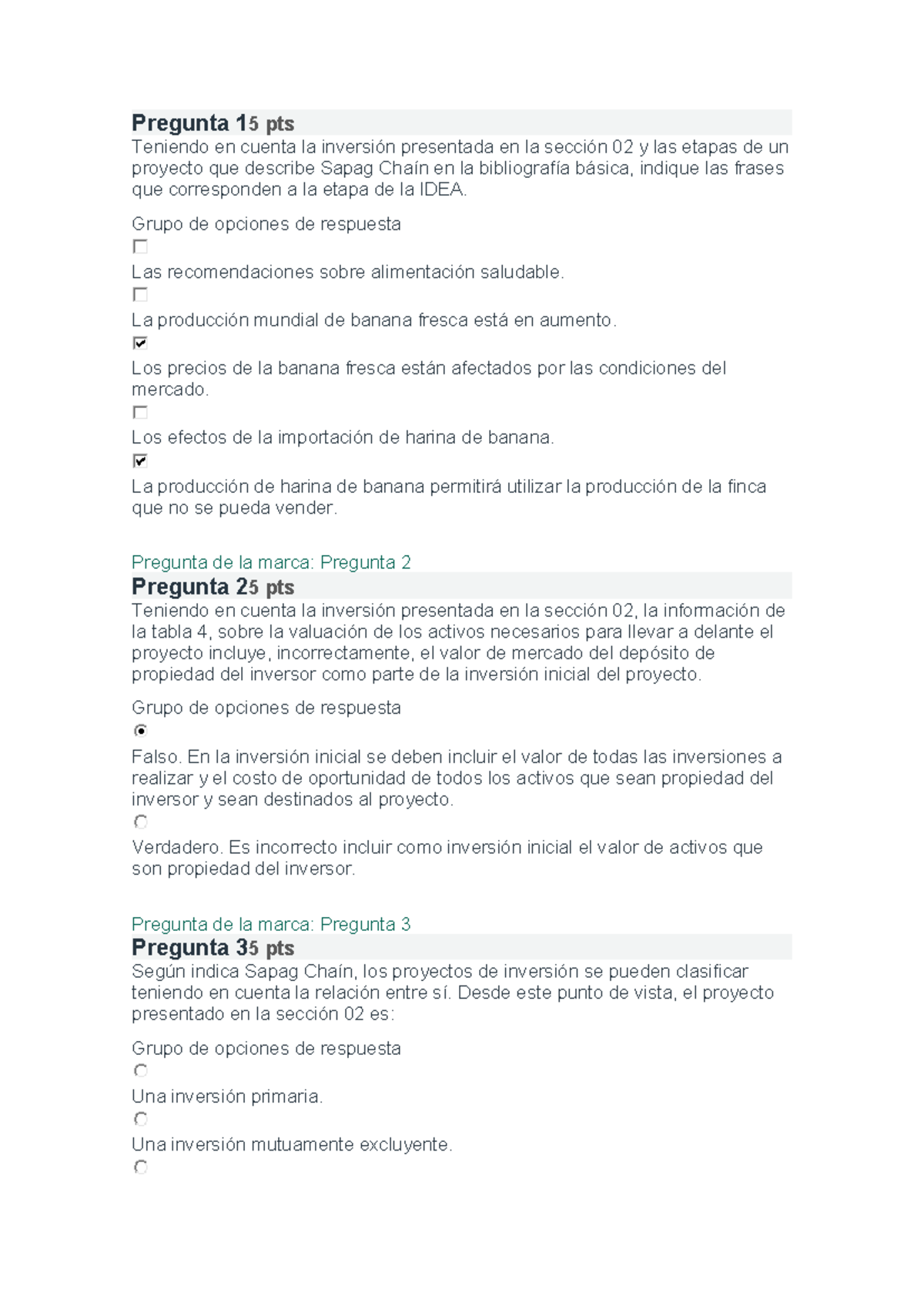 TP1 63: Análisis de Inversión y Viabilidad del Proyecto según Sapag ...