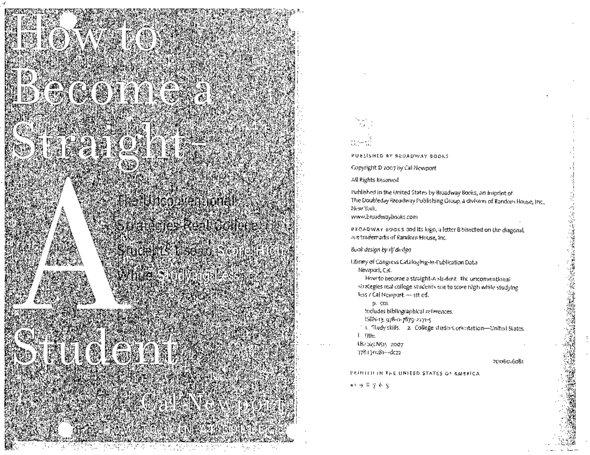 How to Become a Straight A Student - Obligations and Contracts - Studocu