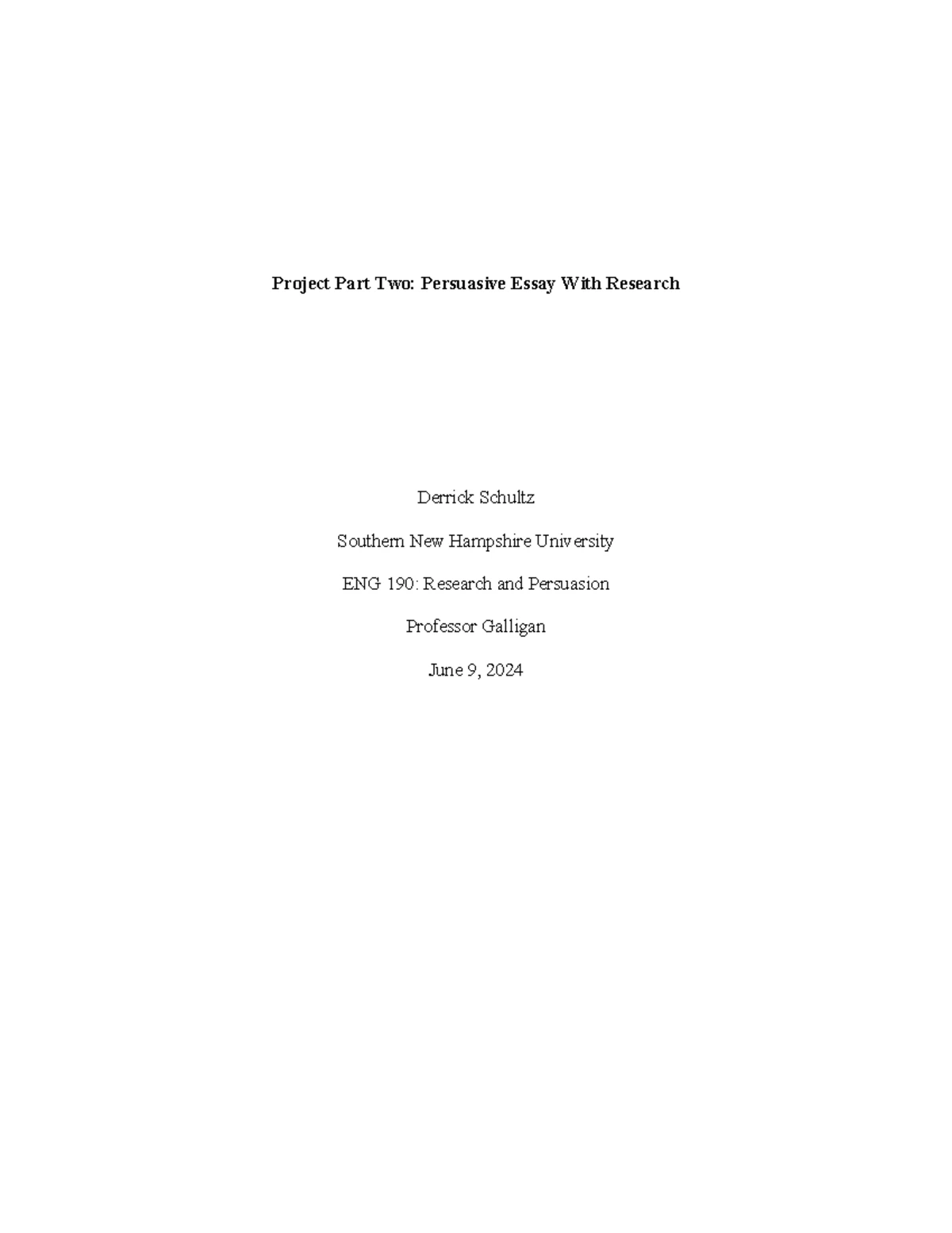 ENG 190 4-Day Work Week Research Project Draft One - Studocu