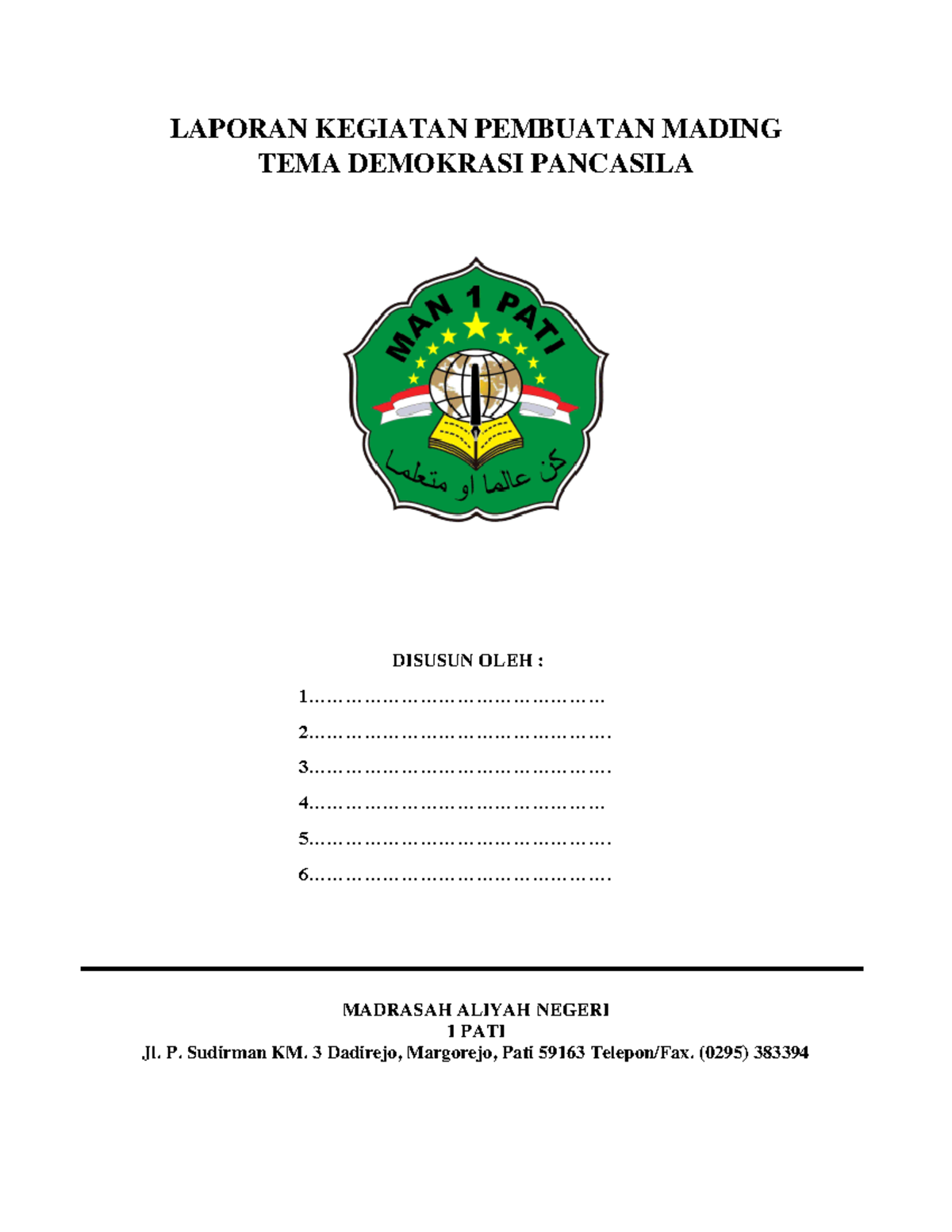 Laporan Kegiatan Proyek Mading Tema Demokrasi Pancasila - Studocu