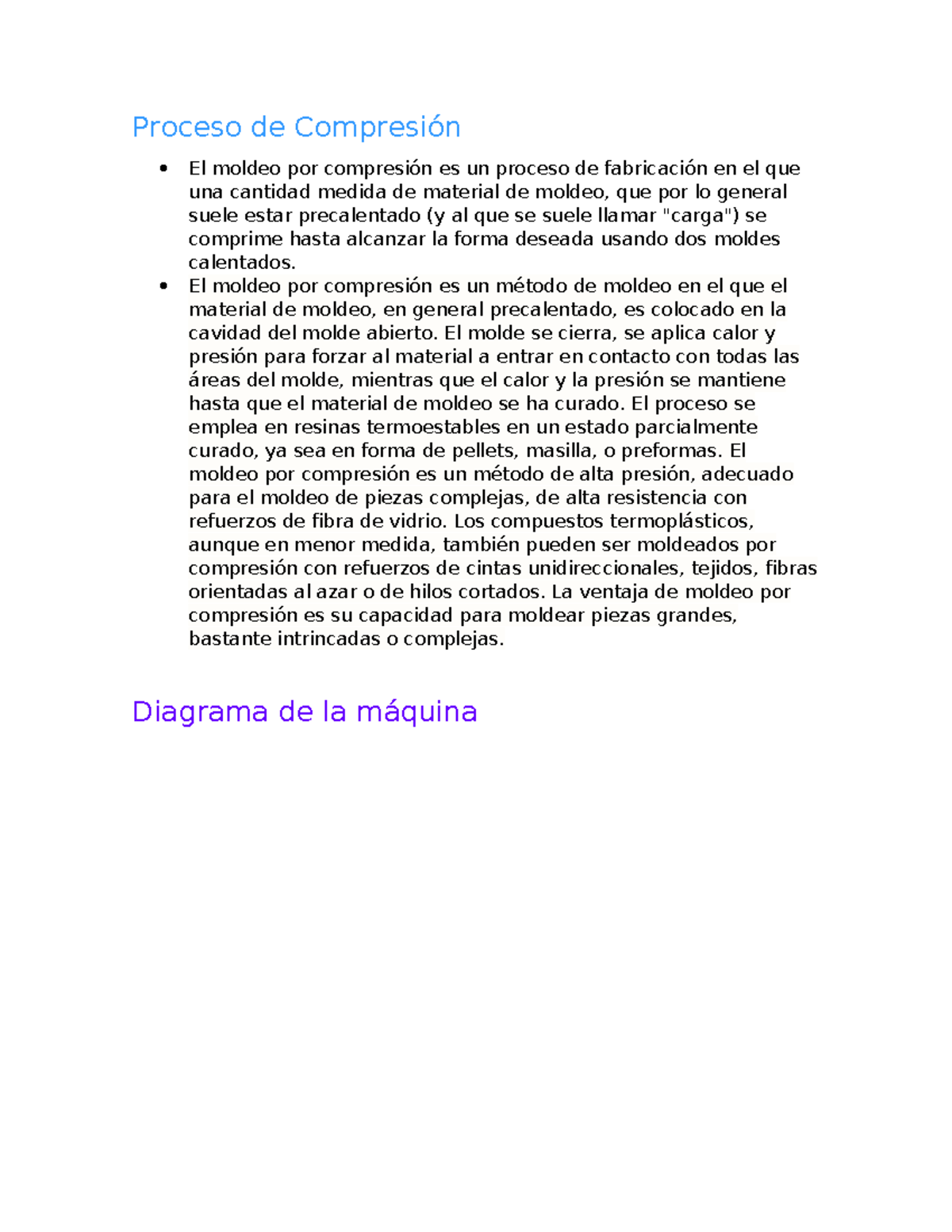 Guía Procesos de Compresión y Extrusión - Proceso de Compresión El ...