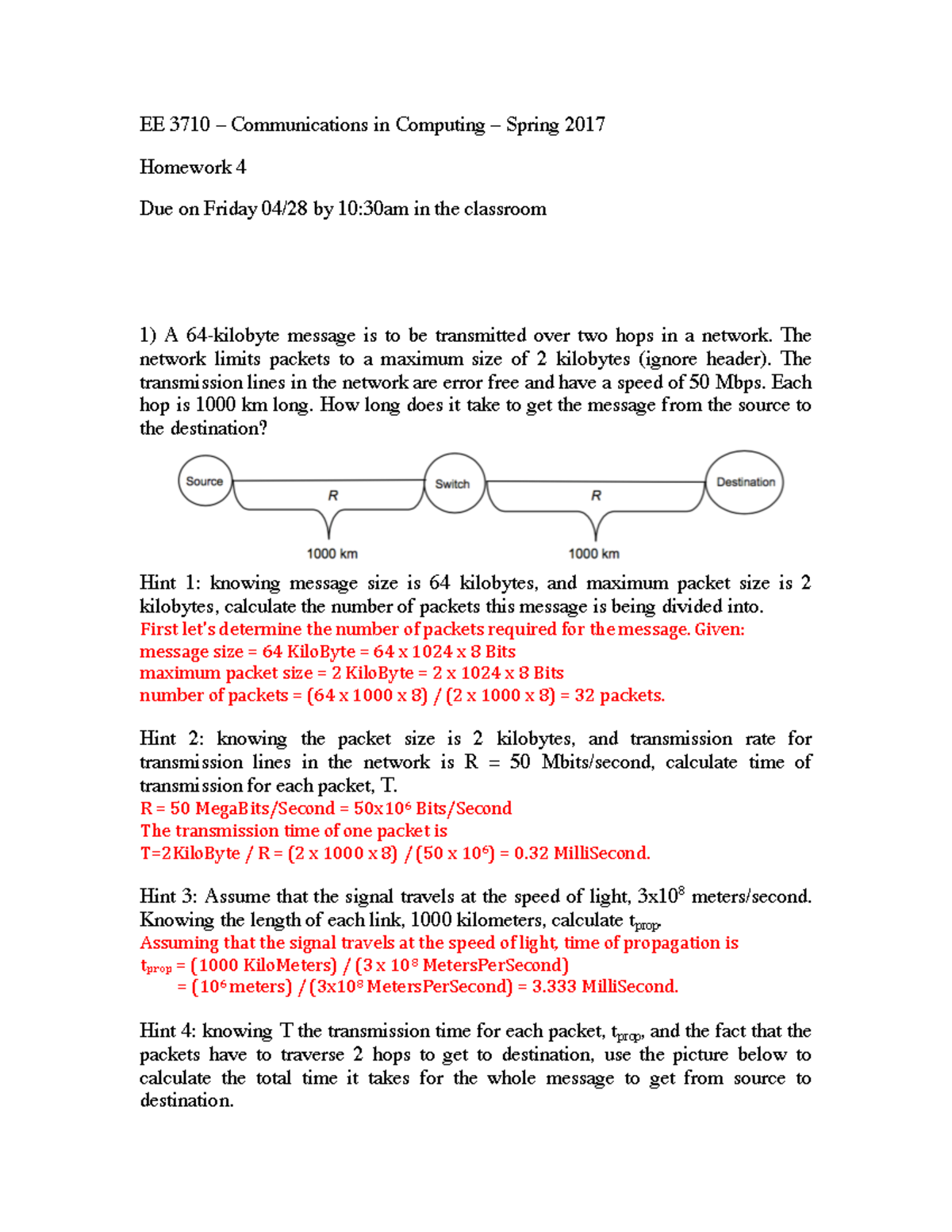 Homework 4 - Answer - EE 3710 Communications in Computing Spring 2017 ...