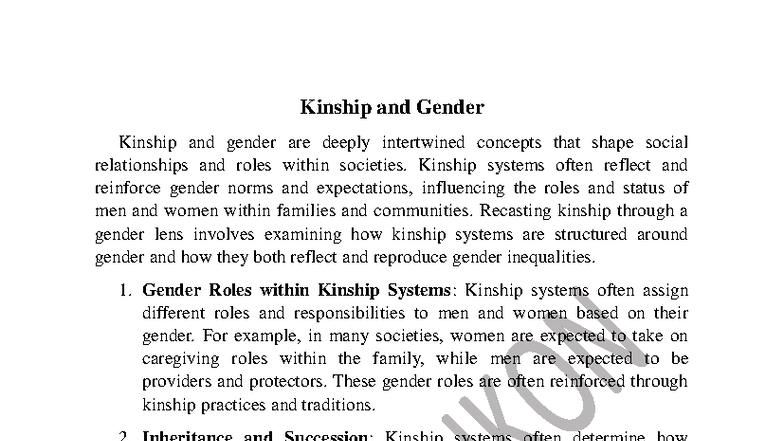 1711949836 842868225 - Lecture Notes on Kinship and Gender Dynamics ...