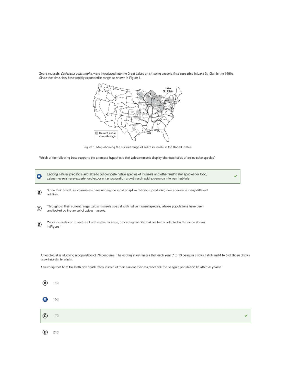 Unit 8 MCQ AP Biology: Invasive Species & Population Dynamics - Studocu