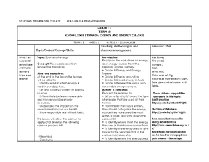 [Solved] grade 6 lesson plan on nutrients in food - Teaching Natural ...