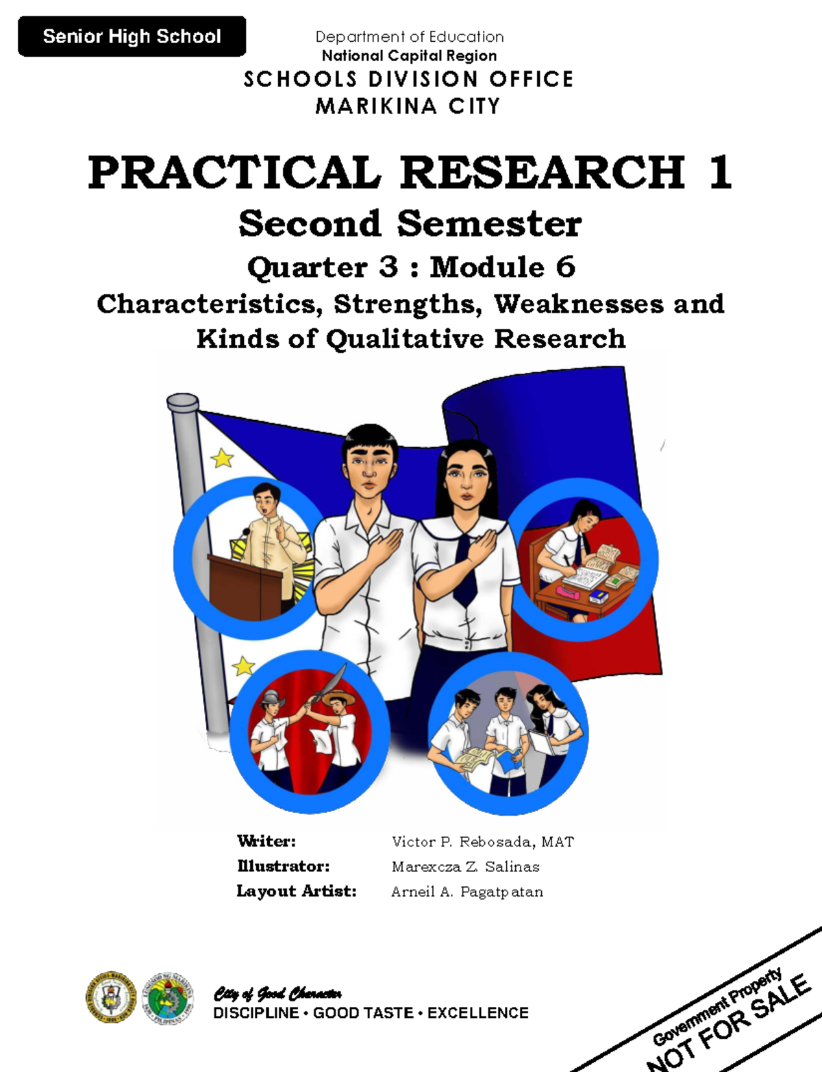 NCR SHS PR1 Q3 M6: Qualitative Research Characteristics & Types - Studocu