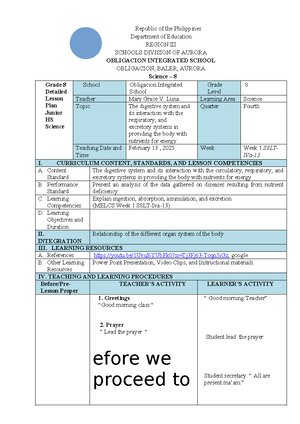 Grade 7 MATH (SETS) Lesson Plan - DETAILED LESSON PLAN IN JUNIOR HIGH SCHOOL LEVEL MATHEMATICS ...