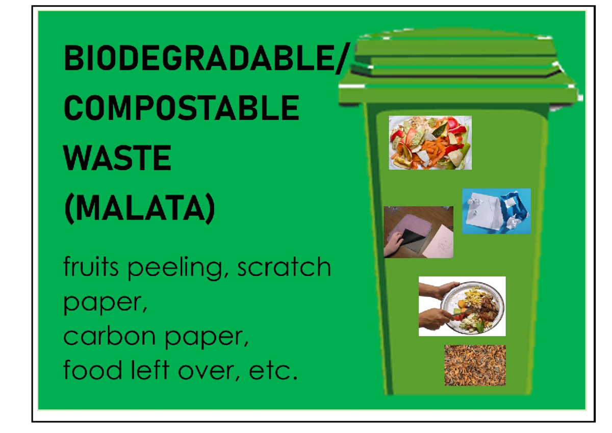 Label basurahan landscape - Elementary Education - COMPOSTABLE WASTE ...