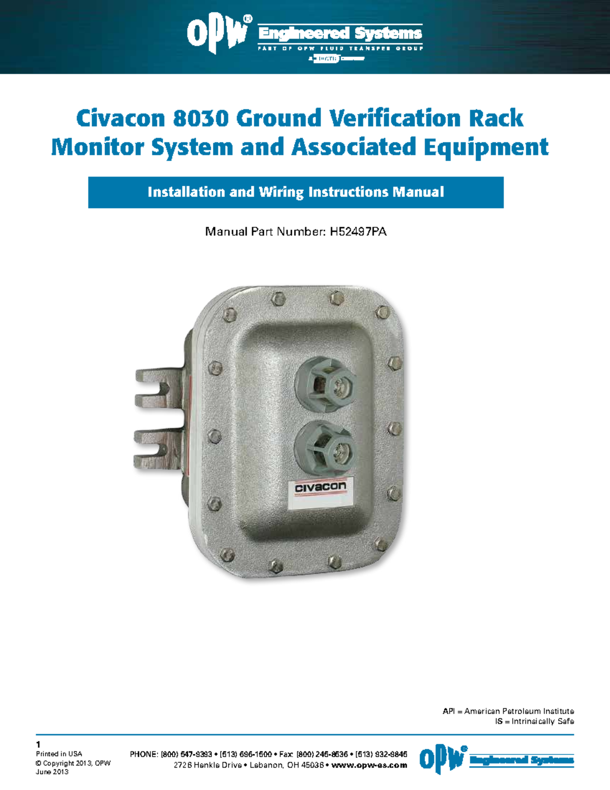 Civacon 8030 Ground Verification Rack Monitor System H52497PA ...