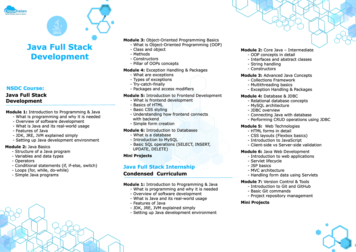 Java Full Stack Development Nsdc Course Ai Notes Internship Guide