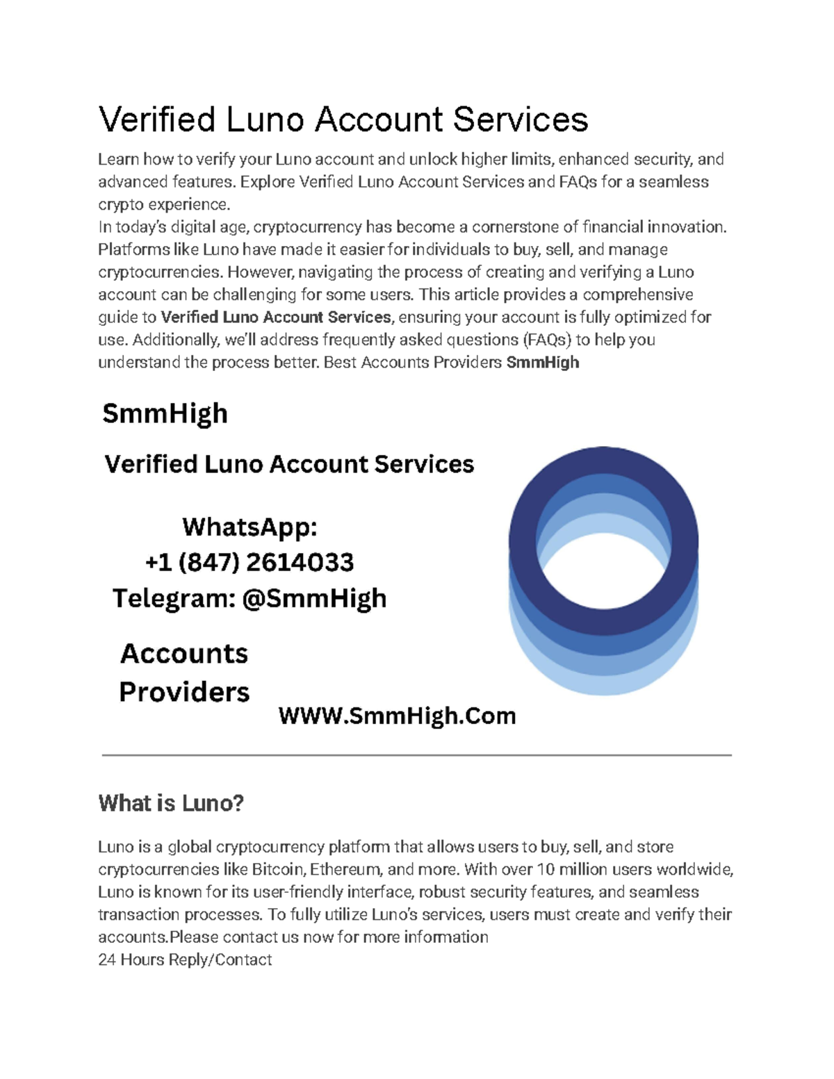Verified Luno Account Services - Explore Verified Luno Account Services ...